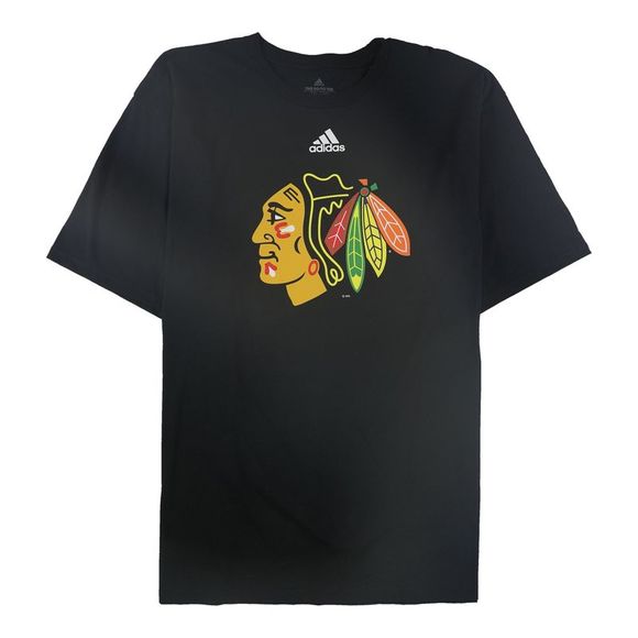 adidas | Shirts | Adidas Mens Chicago Blackhawks Logo Graphic Tshirt ...